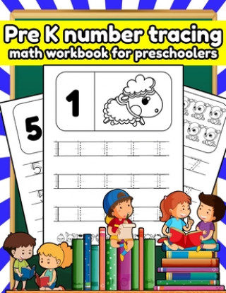 Pre K number tracing math workbook for preschoolers: Tracing numbers ...